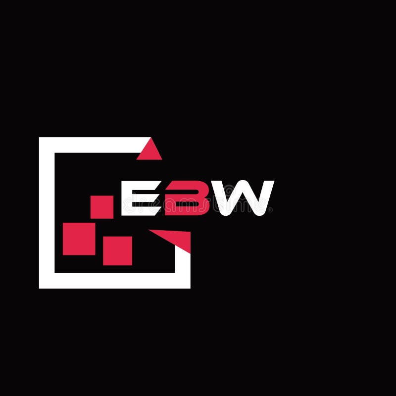 EBW Creative Minimalist Letter Logo. EBW Unique Vector Initials ...