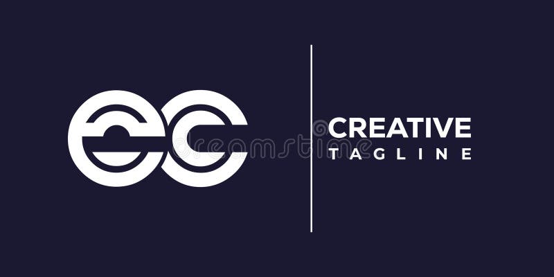 EC abstract logo stock vector. Illustration of style - 356194574