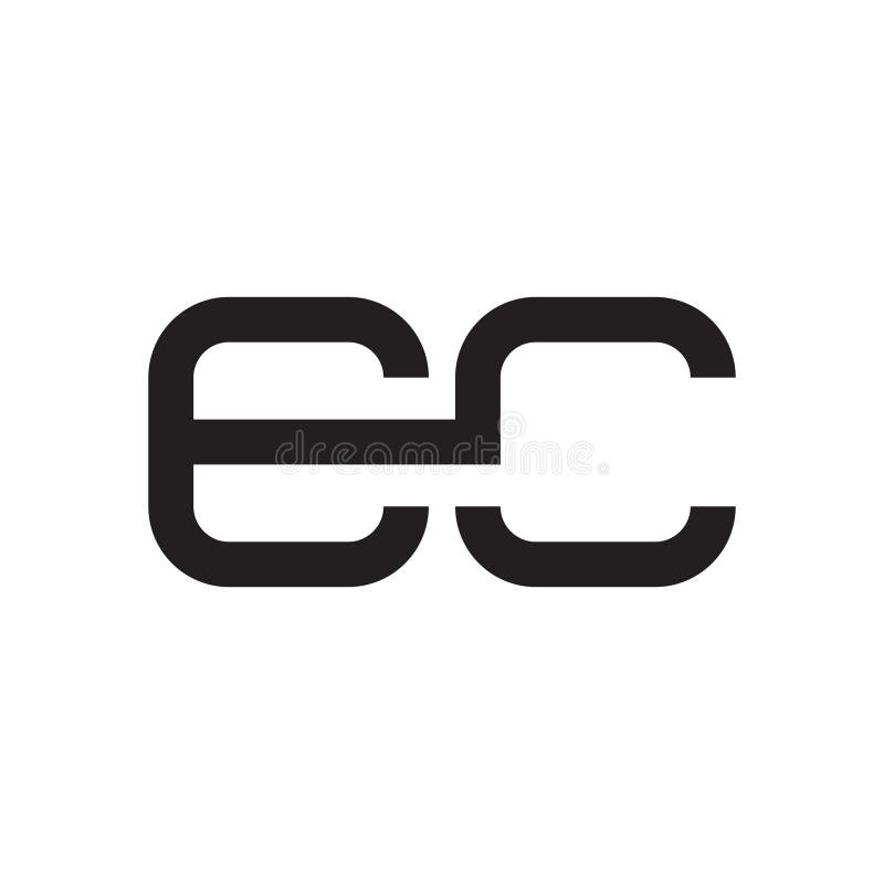 Ec Initial Letter Vector Logo Icon Stock Vector - Illustration of type ...
