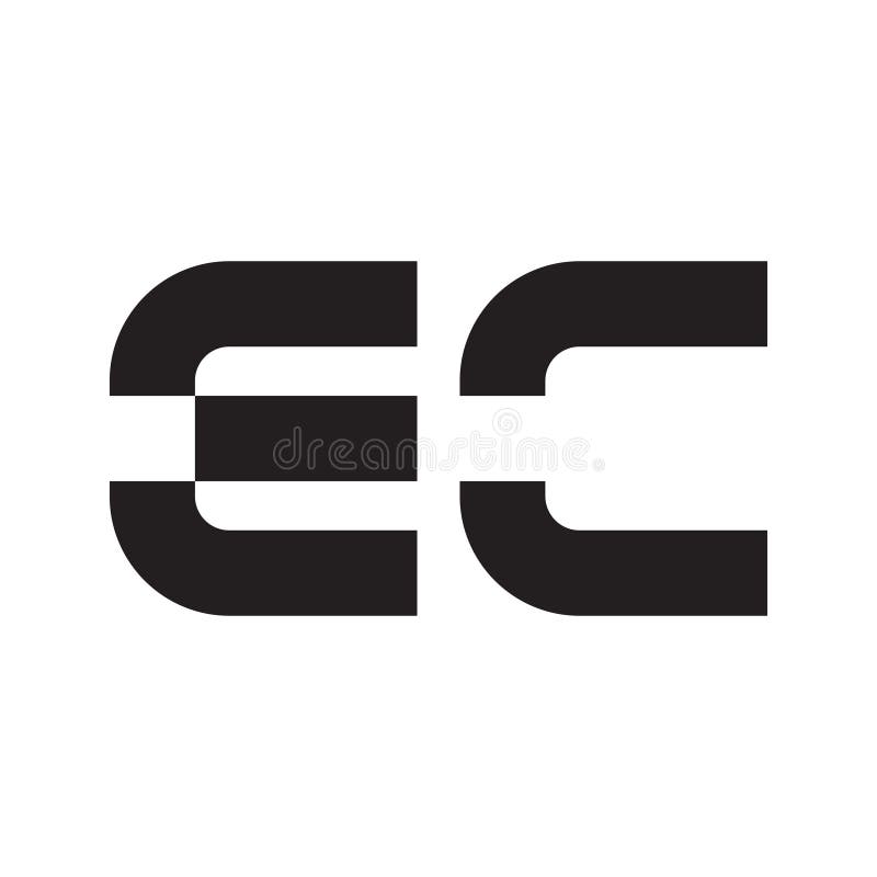 Ec Initial Letter Vector Logo Icon Stock Vector - Illustration of ...