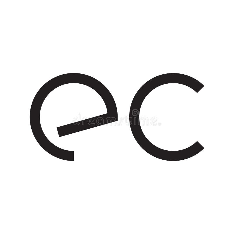 Ec Initial Letter Vector Logo Icon Stock Vector - Illustration of logo ...