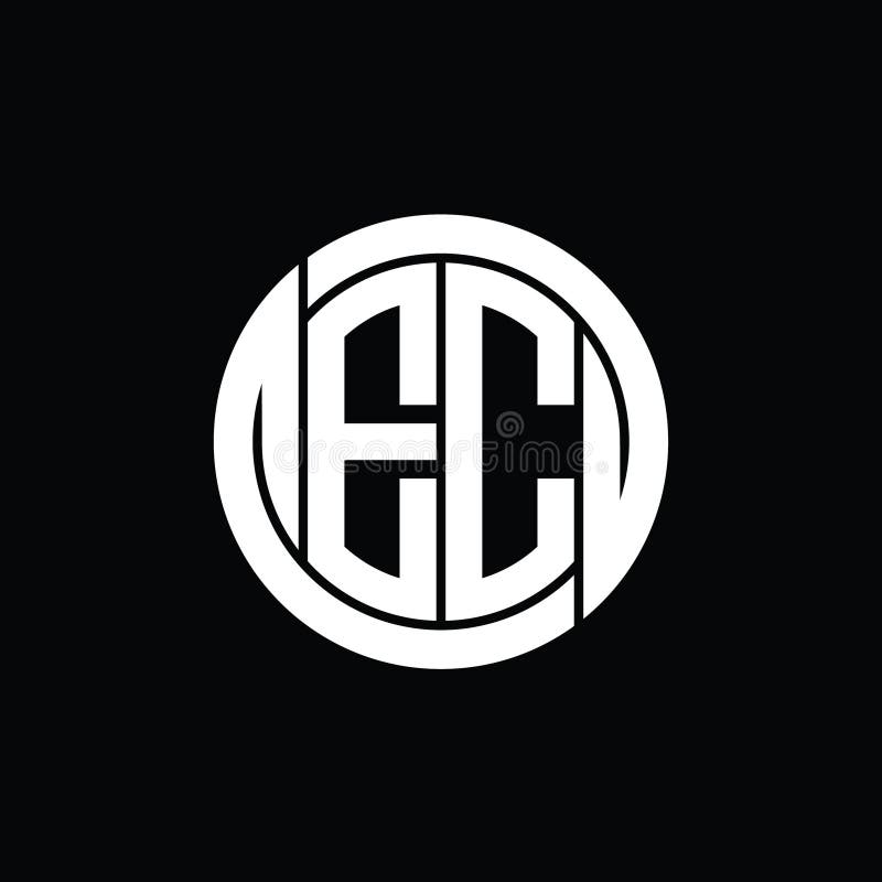 EC Logo Monogram Shield Inside Circle Shape Vector Images Design ...