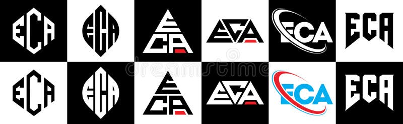 Eca Letter Logo Design Stock Illustrations – 15 Eca Letter Logo Design ...
