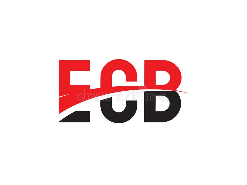 ECB Letter Initial Logo Design Vector Illustration Stock Vector ...