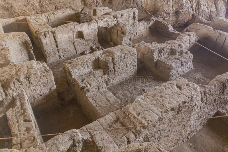Ecbatana Ruins at Hegmataneh Hill in Hamadan, Ir Stock Image - Image of ...