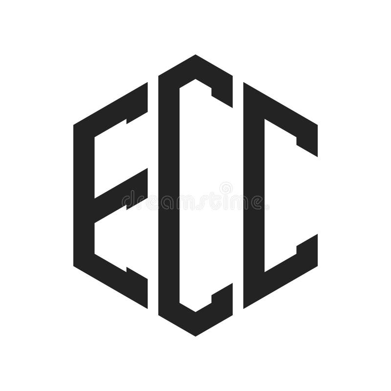 ECC Logo Design. Initial Letter ECC Monogram Logo Using Hexagon Shape ...