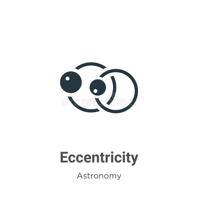 Eccentricity Icon from Astronomy Collection. Stock Vector ...