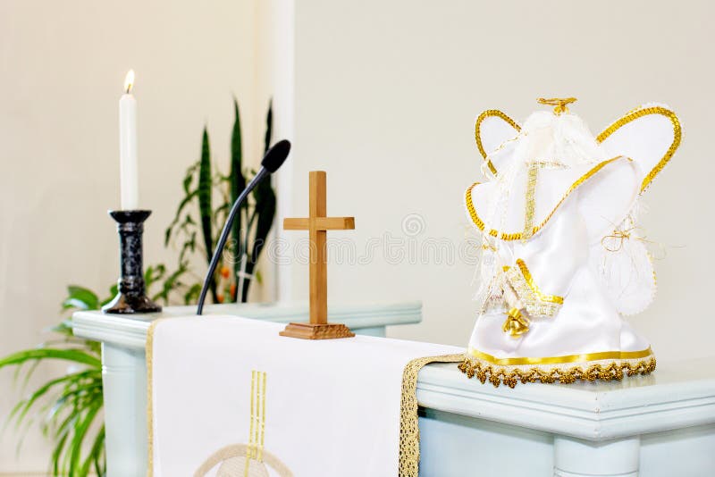 Ecclesiastical objects stock image. Image of candle, candlestick - 41751899