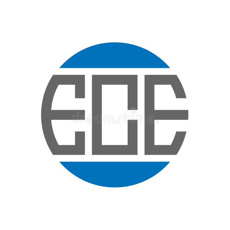 ECE Letter Logo Design on White Background. ECE Creative Initials ...