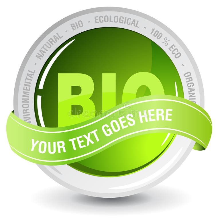 Ecelogy bio sign stock vector. Illustration of emblem - 10475402