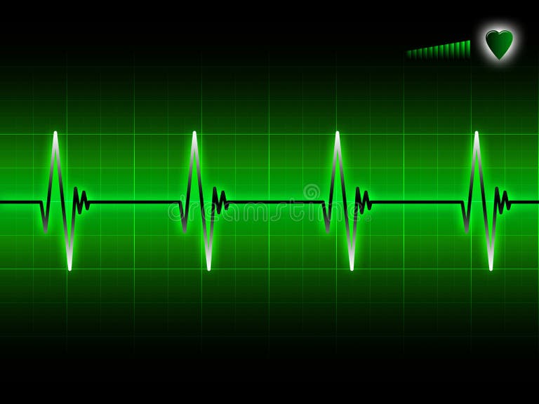 ECG ilustração stock. Ilustração de computador, anatomia - 15809054