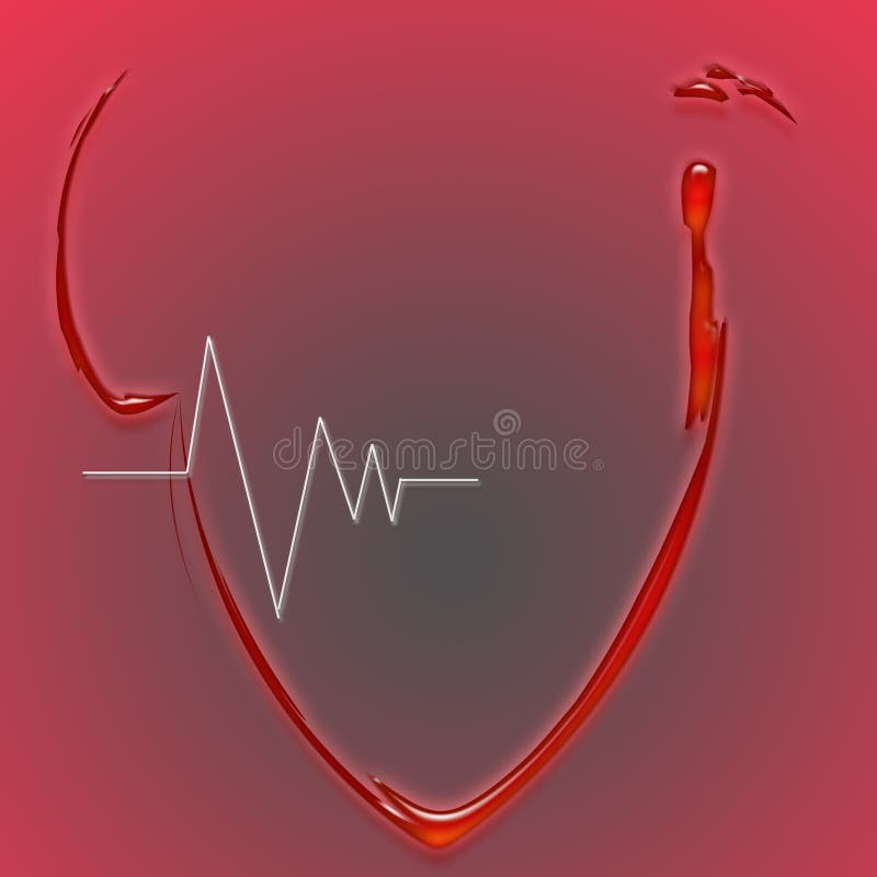 ECG stock illustration. Illustration of cardiograph, medicine - 57677567