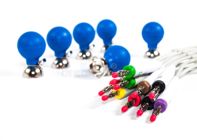 ECG Electrodes stock photo. Image of color, technology - 33392202