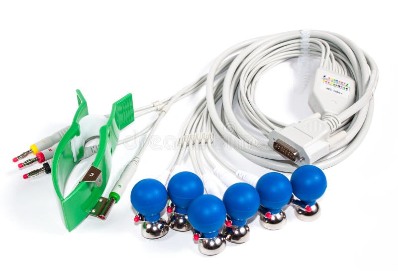 ECG Electrodes stock photo. Image of color, technology - 33392202