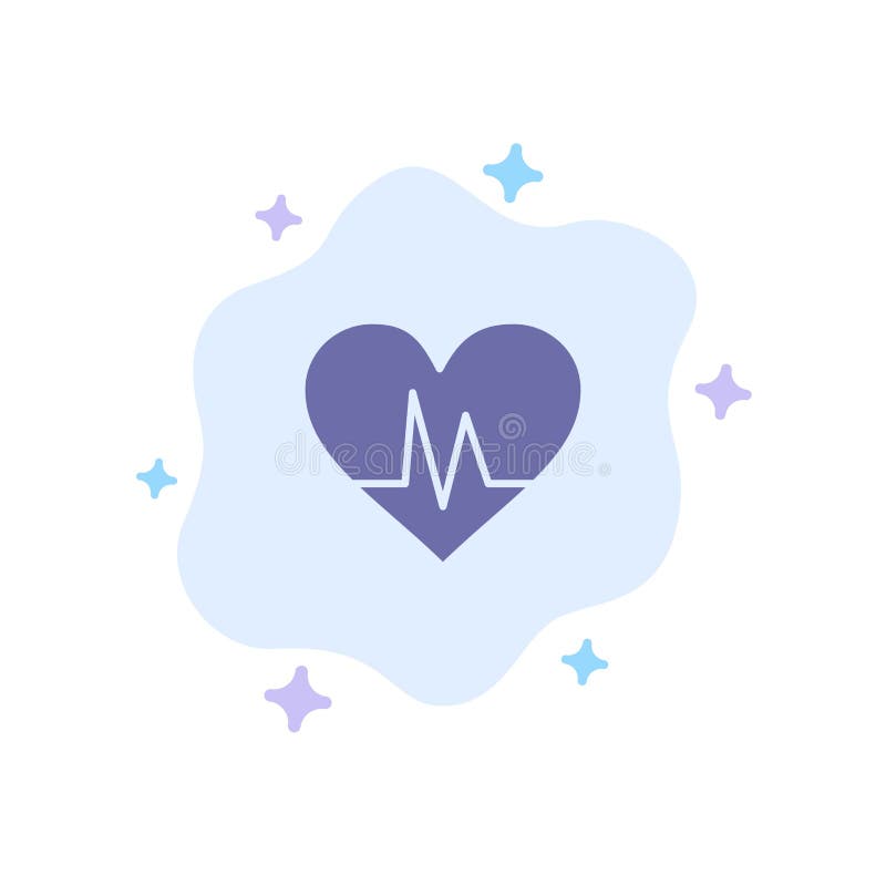 Pulse blue stock vector. Illustration of medical, graph - 3734055