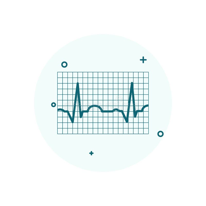 Electrocardiography Vector Concept. ECG Limb Leads Flat Illustration ...