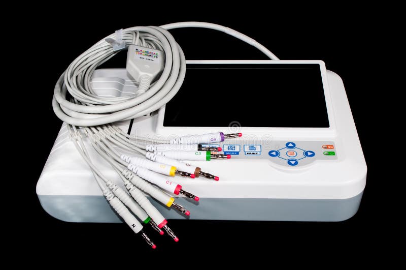 ECG machine stock photo. Image of electrocardiography - 33392214
