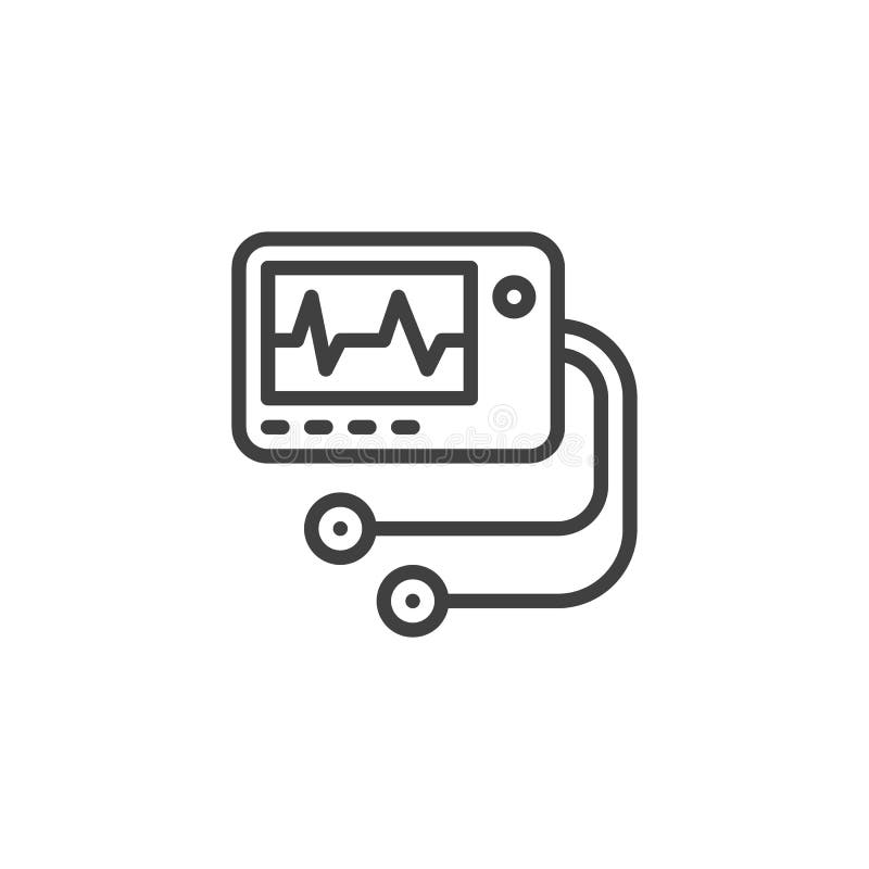 Ecg Machine Line Stock Illustrations – 408 Ecg Machine Line Stock ...