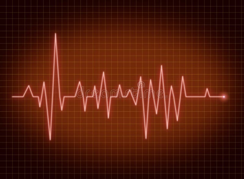 ECG pulse stock illustration. Illustration of pulse, healthy - 14070095