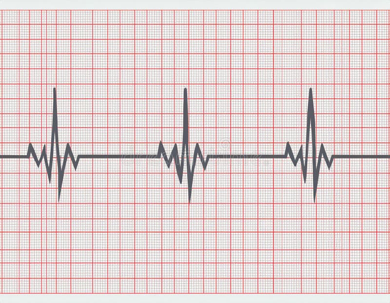 ECG and Pulse Wave Background Concept Stock Photo - Image of heartbeat ...
