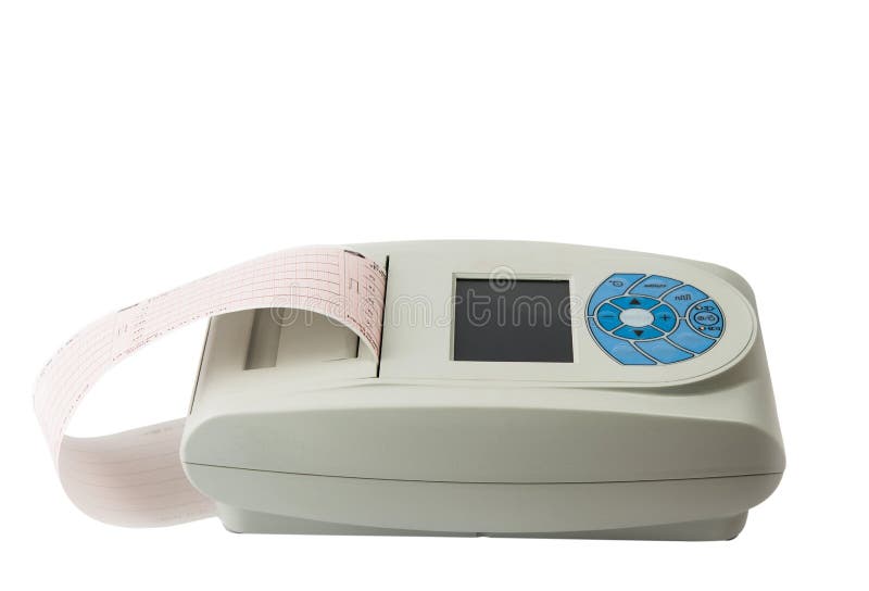 ECG system isolated stock photo. Image of machine, attack - 29968122