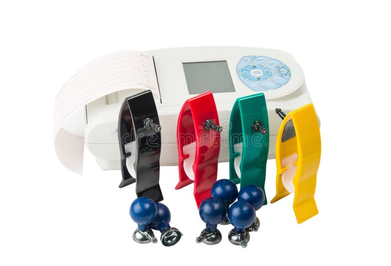ECG system isolated stock image. Image of cardiovascular - 29968269