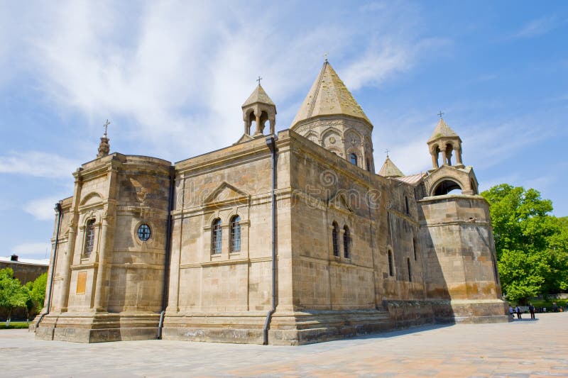 Echmiadzin Cathedral in Armenia Stock Image - Image of panorama ...