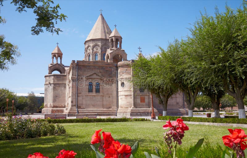 Echmiadzin Cathedral in Armenia Stock Image - Image of panorama ...