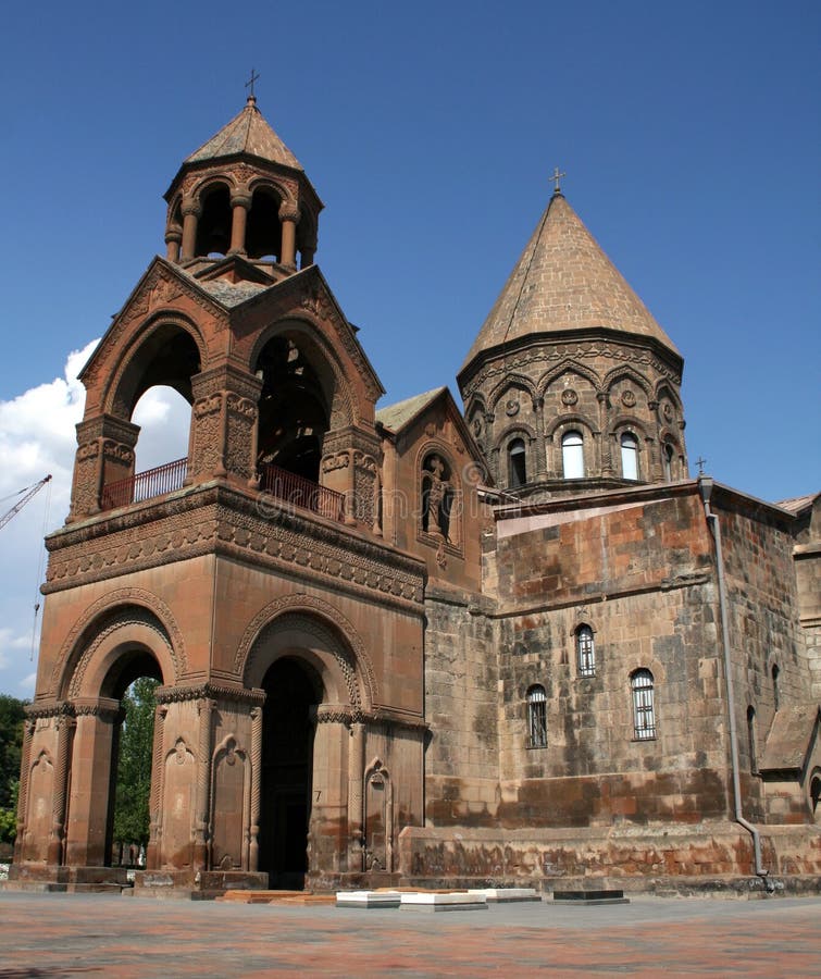 Echmiadzin Cathedral in Armenia Stock Image - Image of panorama ...