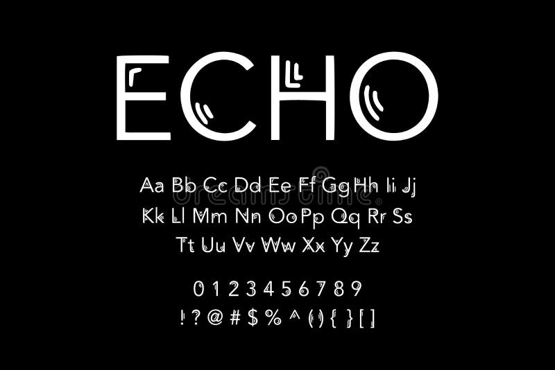 Echo Font Stock Illustrations – 129 Echo Font Stock Illustrations ...