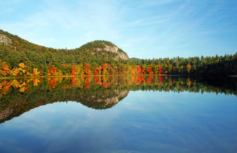 Echo Lake, New Hampshire stock photo. Image of lake, foliage - 9638278