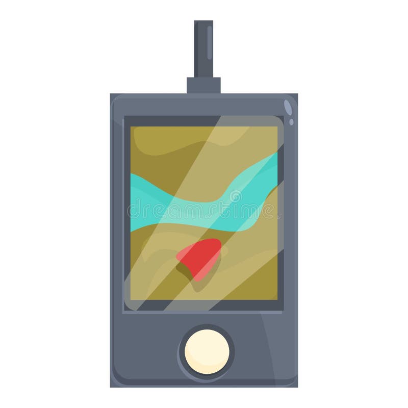 Echo Sounder Showing River Bed and Current Location Icon Stock Vector ...
