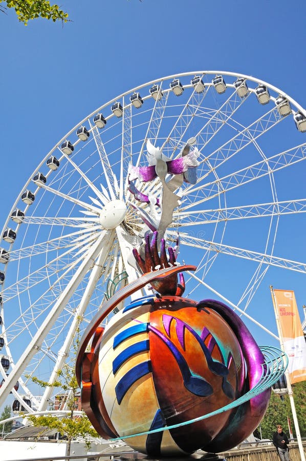Echo Wheel Von Liverpool Und Von Skulptur Redaktionelles Foto - Bild ...