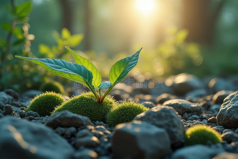 Abstract Nature Art Reflection Stock Illustration - Illustration of ...