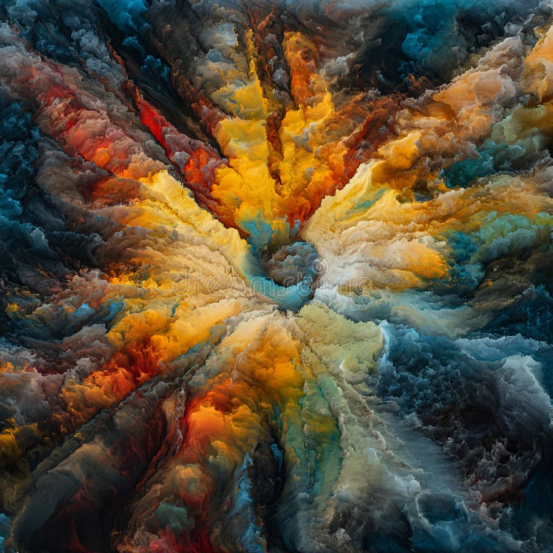 The Echoes of Dynamic Textures Stock Illustration - Illustration of ...