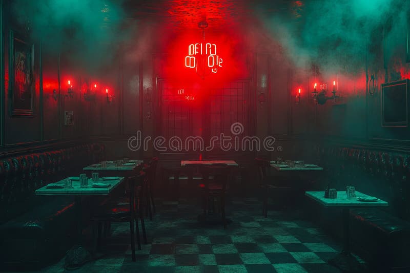 Echoes of the Empty Diner stock illustration. Illustration of dizzy ...