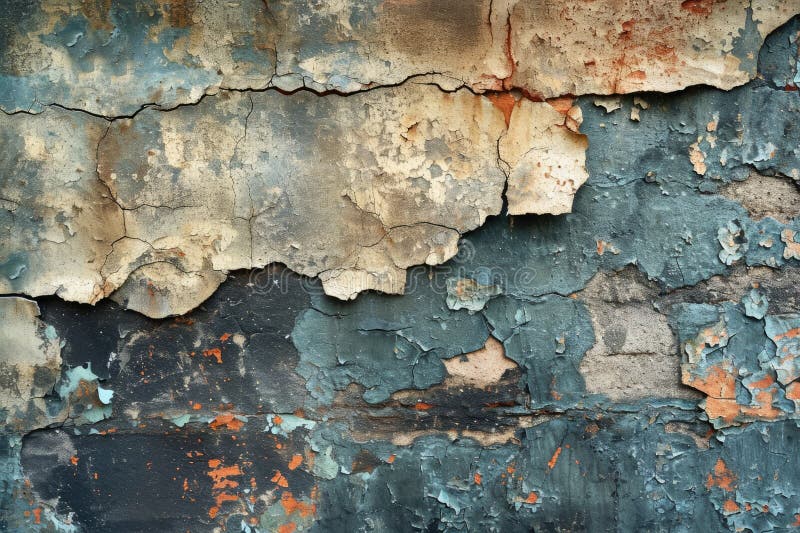 Echoes of the Past: Urban Decay on a Worn and Weathered Surface Stock ...