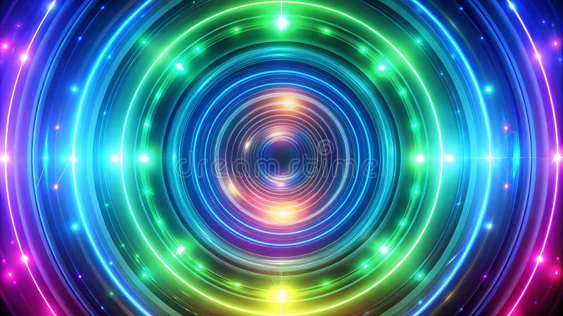 Echoing Radiance Effects Background with Luminous Patterns Stock Photo ...