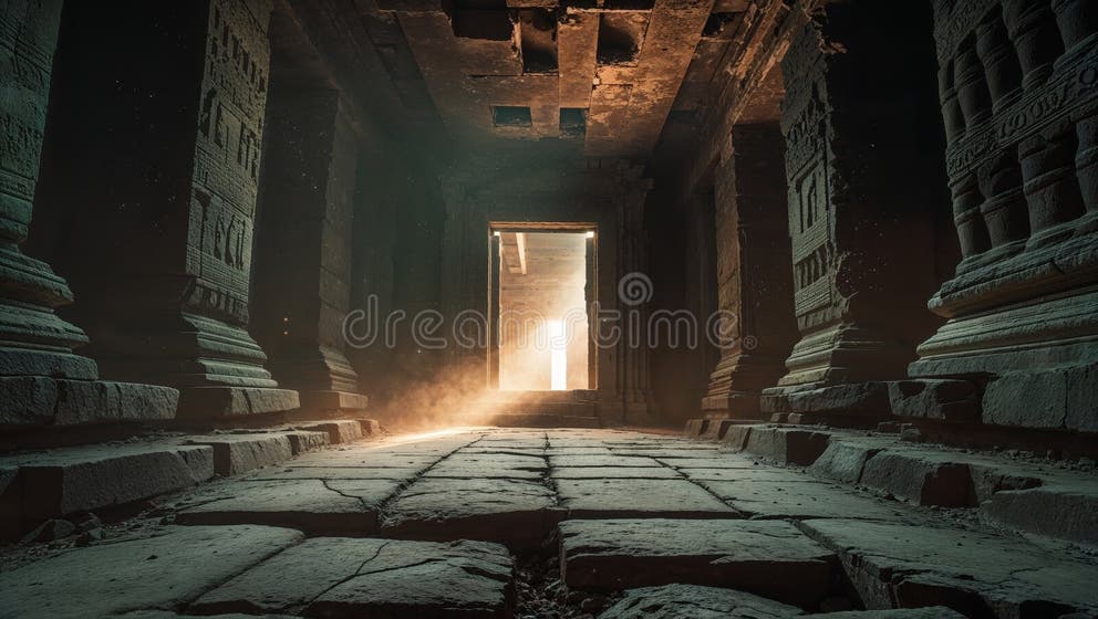 A Echoing Scene within an Ancient Temple that Holds the Secrets of a ...