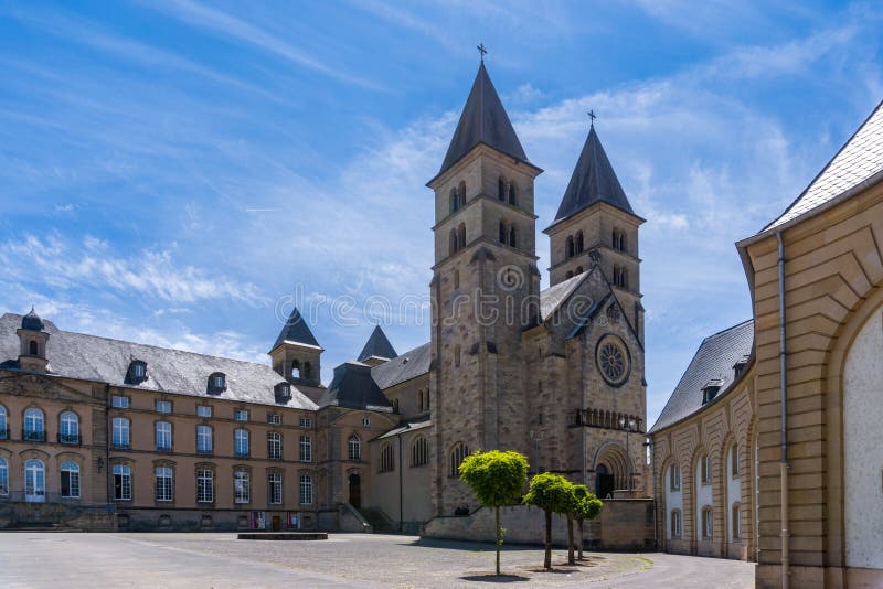 View of the Historic Echternach Abbey in Luxembourg Editorial ...