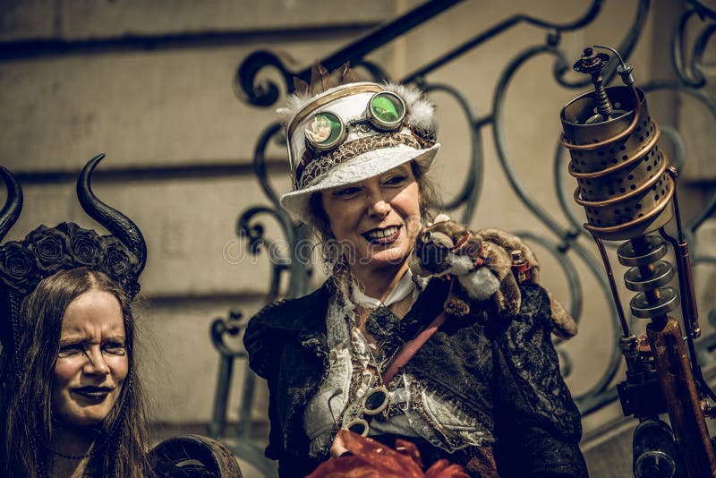 Steampunk Convention Two Women Editorial Photo - Image of brass ...