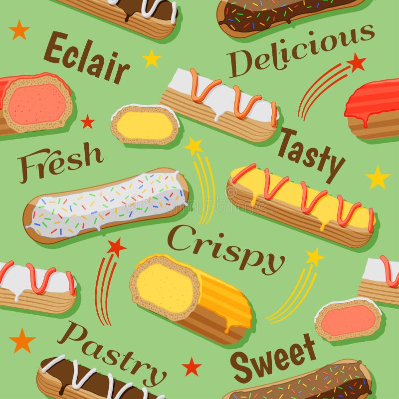 Eclair celebration design stock vector. Illustration of celebration ...