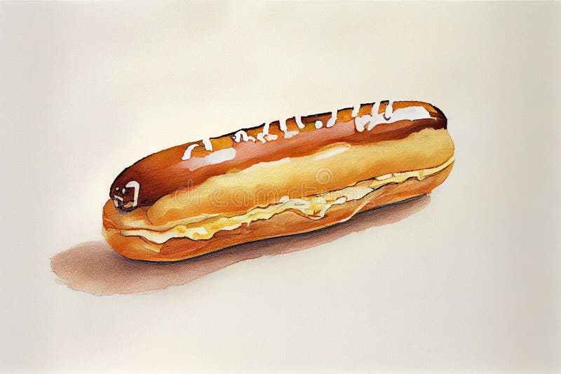 Baguette Watercolour Stock Illustrations – 100 Baguette Watercolour ...