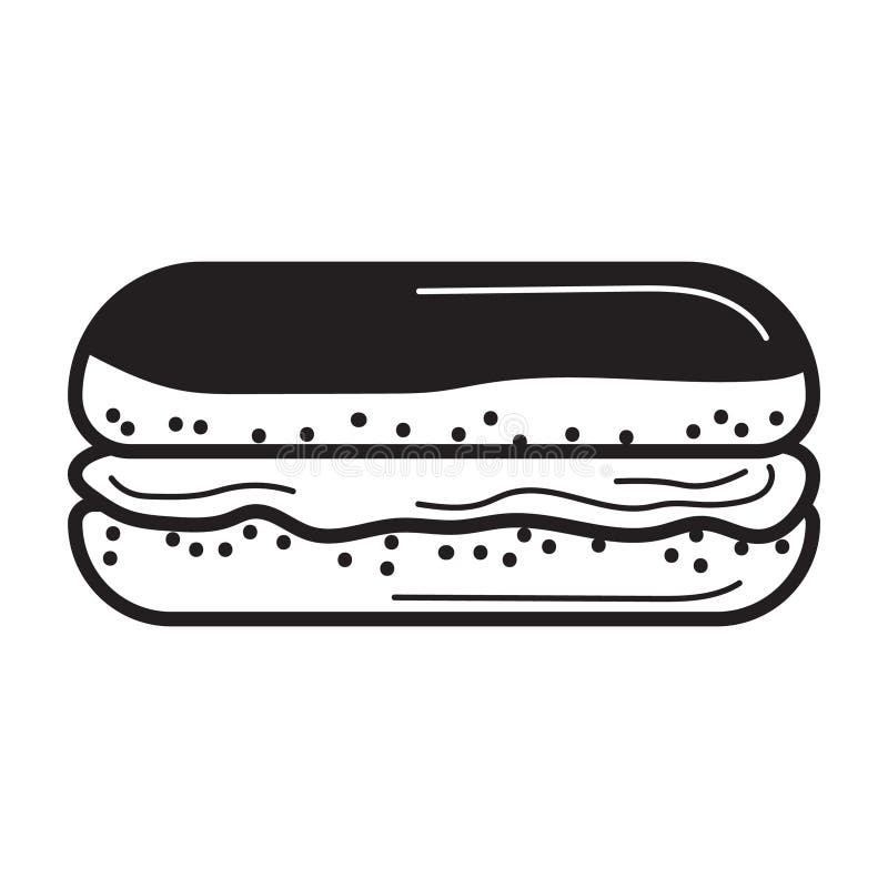 Eclair. Vector Illustration Decorative Design Stock Vector ...