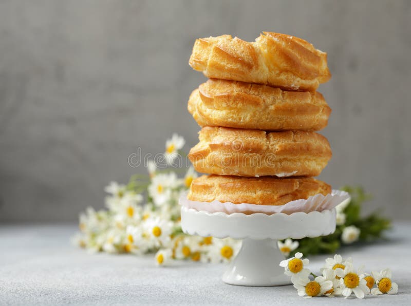 Eclairs choux pastry stock photo. Image of sweet, chocolate - 149137216