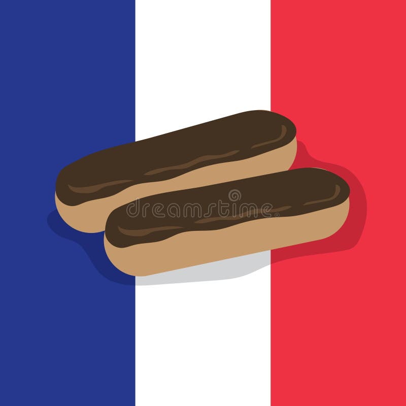Eclairs. Vector Illustration Decorative Design Stock Vector ...