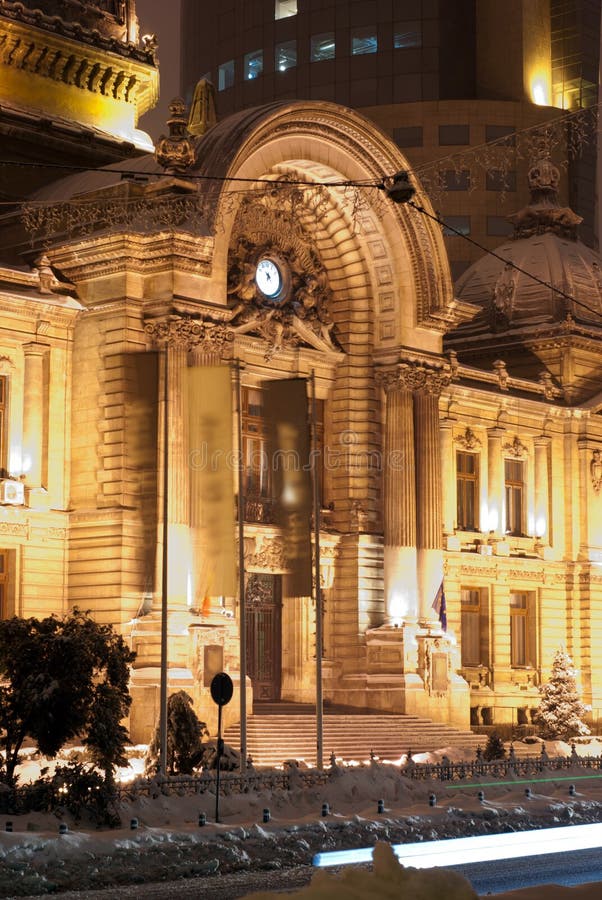 Eclectic Architecture by Night Stock Photo - Image of arch, style: 23216082