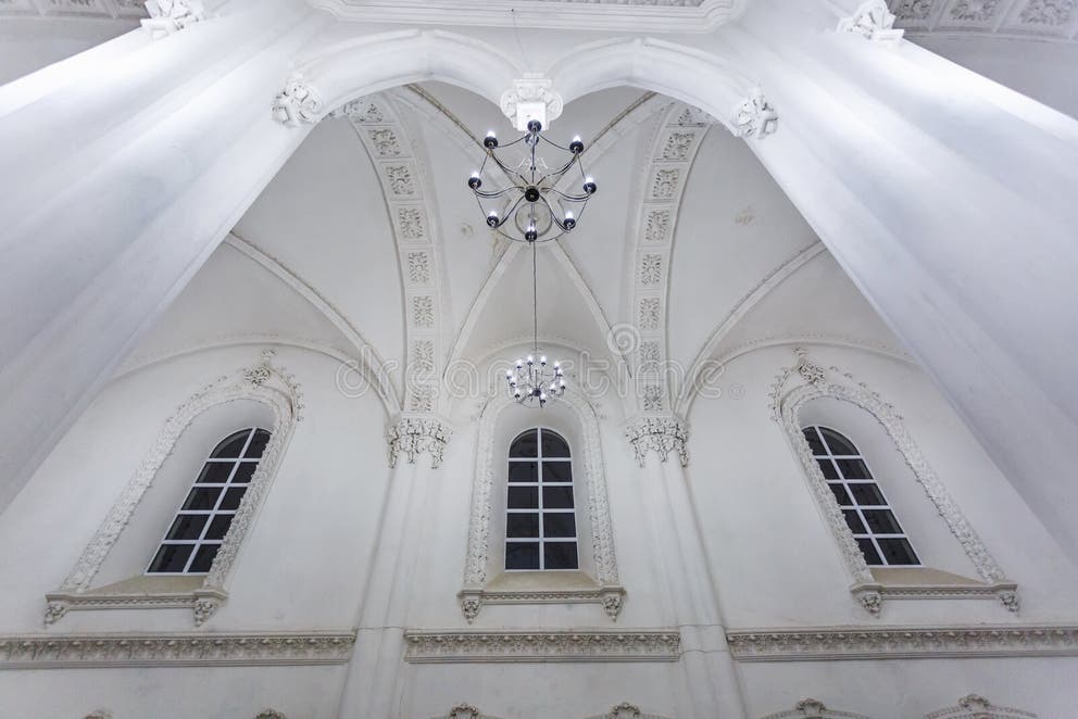 Eclectic Elements of the Interior of a Large Choral Jewish Synagogue ...