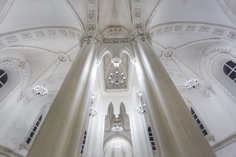 Eclectic Elements of the Interior of a Large Choral Jewish Synagogue ...