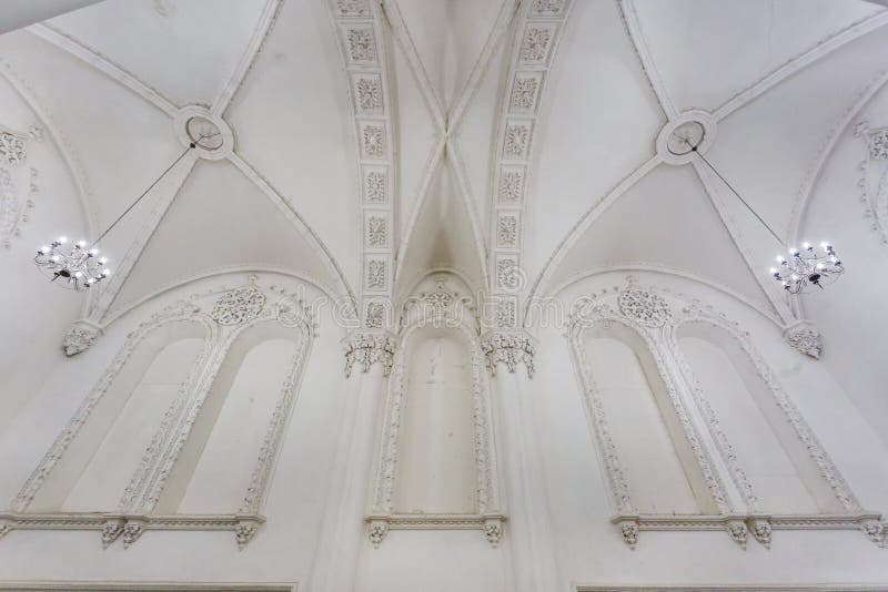 Eclectic Elements of the Interior of a Large Choral Jewish Synagogue ...